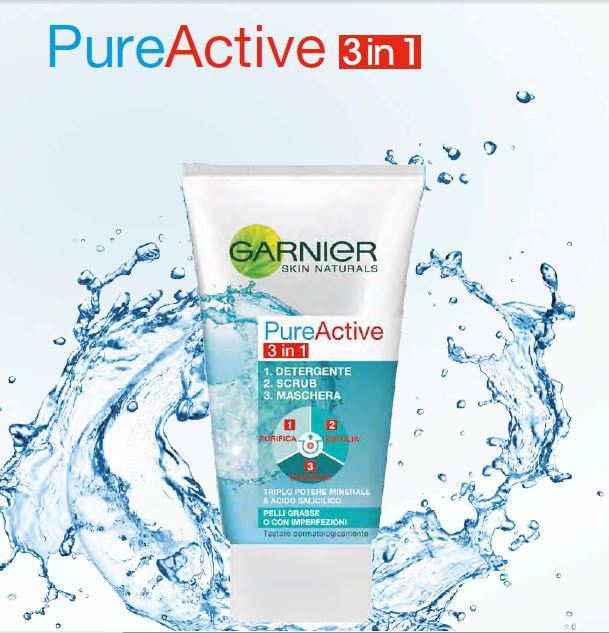 Garnier Pure Active 3 in 1: gel, scrub e maschera - Blonde Suite